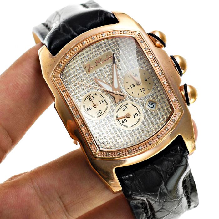 Joe Rodeo King Rose Gold Watch .36ct #JKI19 | AJwatches