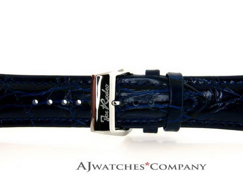 Watch Band: Joe Rodeo Razor Leather Watch Band Blue #JRRA-3 | AJwatches