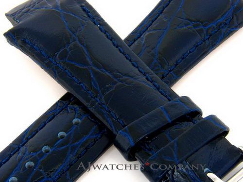 Watch Band: Joe Rodeo Razor Leather Watch Band Blue #JRRA-3 | AJwatches