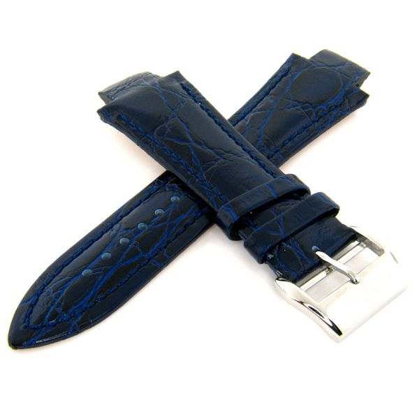 Watch Band: Joe Rodeo Razor Leather Watch Band Blue #JRRA-3 | AJwatches