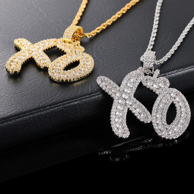 XO The Weeknd Pendant Iced Out Micro Pave CZ + Chain | AJWatches